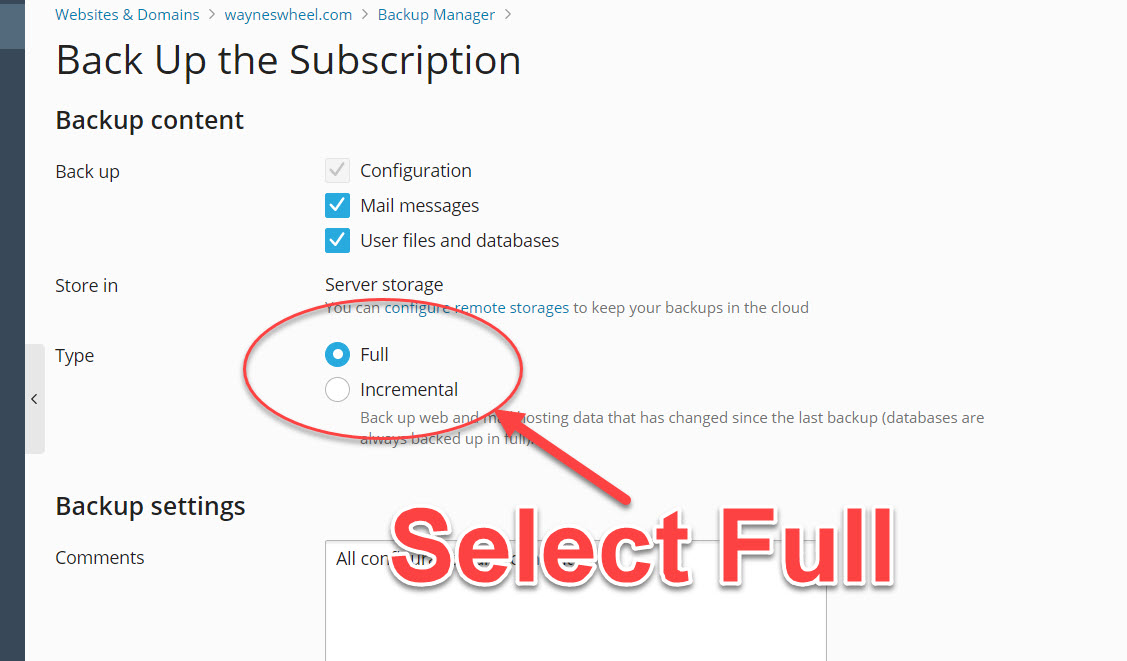 Back-up Instructions - EZ-NetTools